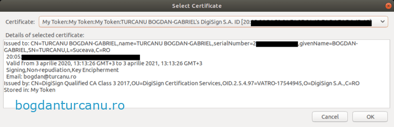 Certificat digital calificat de la DIGISIGN – semnătură electronică ...